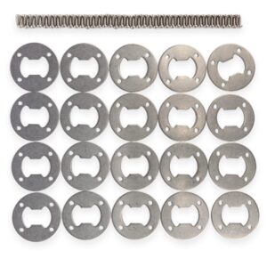 stainless steel bottle opener hardware, 20-pack, round bottle opener insert, bottle opener kit woodturning comes with 4 ss screws, bottle opener blanks, circle bottle opener (20)