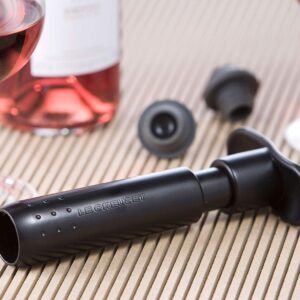 Le Creuset Wine Pump and 3 Stoppers, Cerise