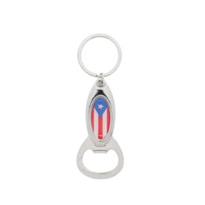 puerto rico bottle opener keychain puerto rican novelty - oval