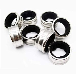 luckycivia 20 pack stainless steel wine bottle drip collar ring wine bottle collars wine drip ring