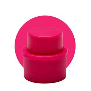 helyzq fizz keeper! safe and durable, bottle pump caps,bottle stopper, pump bottle dispenser cap, like a wine bottle stopper,drink cap,bottle cap,fizzy sealer,vacuum soda cap, rose red, 4.5 x 5 cm