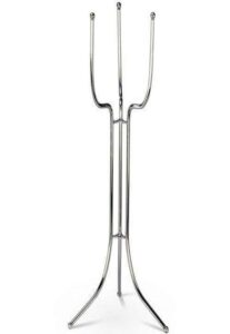 winco folding wine bucket stand, medium, chrome , 8 quart