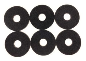 rsg today black plastic glass rimmer and margarita salter 6pk replacement sponge