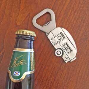 RV Camper Bottle Opener Pewter Accessory Decor Handcrafted Gift Box Travel Adventure