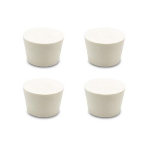 Fermentation Rubber Stoppers Solid Bungs - #6 Rubber Stopper - 4 Pack