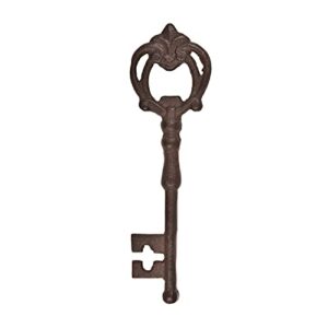 twine key bottle opener, cast iron vintage bottle opener, remove bottlecaps, vintage design, 5.5 inches, distressed finish, set of 1