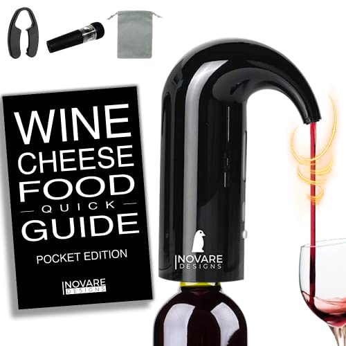 Electric Wine Aerator Decanter Dispenser Machine, Liquor Pourer, Automatic Pump Tap, White, Red Wine Lover Accessories, Gifts, Party, Dinner Dispensador de Vino Botella, Aireador de Vino Electrico