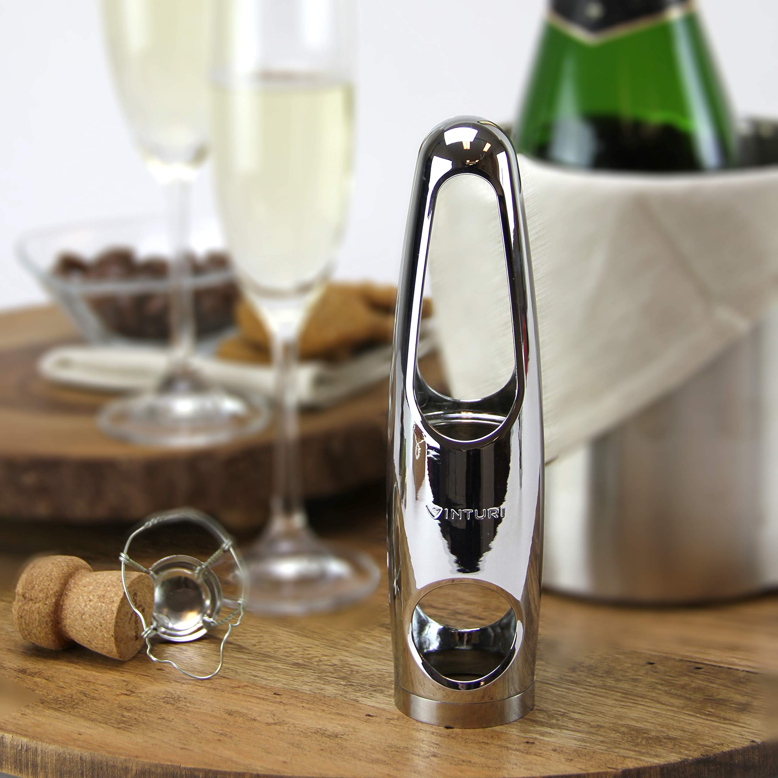 Vinturi Champagne Opener, one size, silver