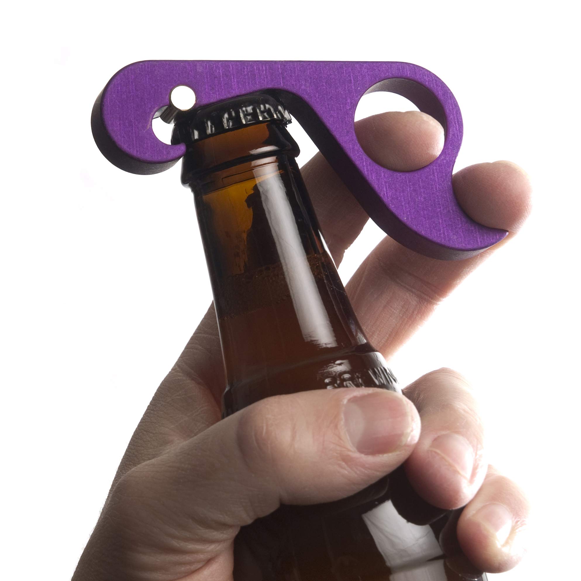 GrabOpener : One-handed Bottle Opener (Purple)