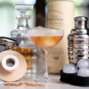 Cocktail Smoker Kit with Torch and Wood Chips for Whiskey and Bourbon - Whiskey Gifts for Men/Father/Husband - Old Fashioned Smoker Kit with Ice Ball Mold (Butane and Glassware Not Included)