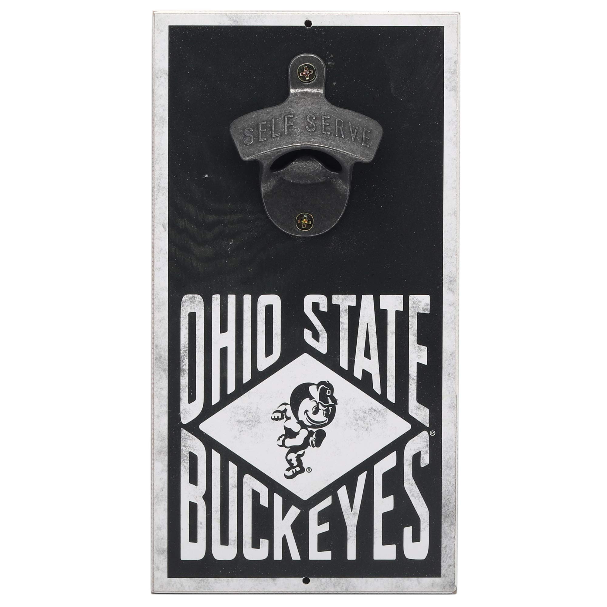 Ohio State University Buckeyes Wall Mounted Bottle Opener - Vintage Ohio State Bottle Opener - Great Gift Idea