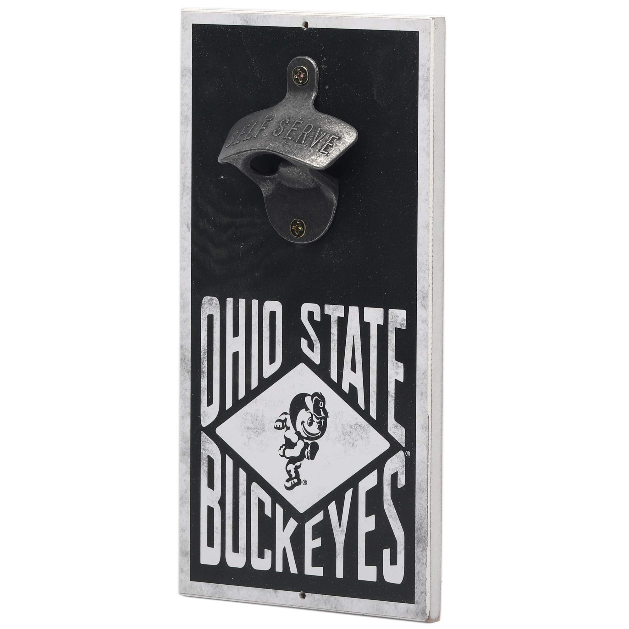 Ohio State University Buckeyes Wall Mounted Bottle Opener - Vintage Ohio State Bottle Opener - Great Gift Idea