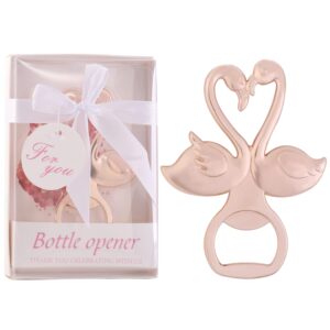 vidacontigo 10 pack wedding bottle opener flamingo shaped gift for guests bridal shower gift baby shower souvenir party decorations (10 pcs)