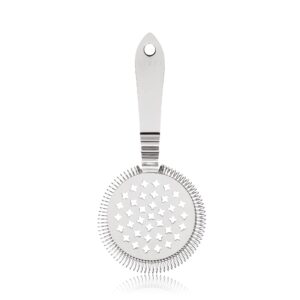 viski antique style hawthorne strainer, stainless steel cocktail strainer, professional bar tools,silver