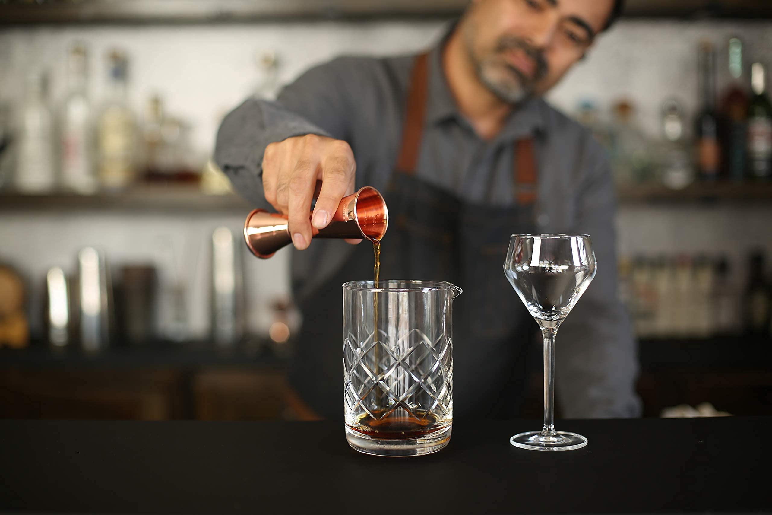 A Bar Above Cocktail kit - Julep Strainer & Mixing Glass