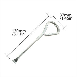 ZRM&E 2 Pcs Metal Paint Can Opener Paint Bottle Opener Steel Paint Can Opening Tool, Sliver