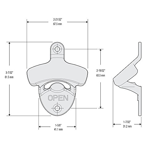 National Hardware N338-102 Wall Mount Bottle Opener, Oil Rubbed Bronze