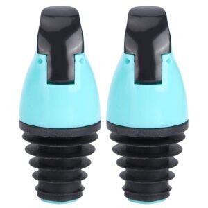 2Pcs Oil Spouts, Oil Bottle Pour Spout Stopper, ABS & Silicone Pourers for Wine Soy Sauce Vinegar Bottles Kitchen Accessory(light blue)