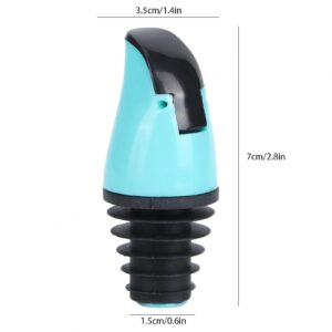 2Pcs Oil Spouts, Oil Bottle Pour Spout Stopper, ABS & Silicone Pourers for Wine Soy Sauce Vinegar Bottles Kitchen Accessory(light blue)