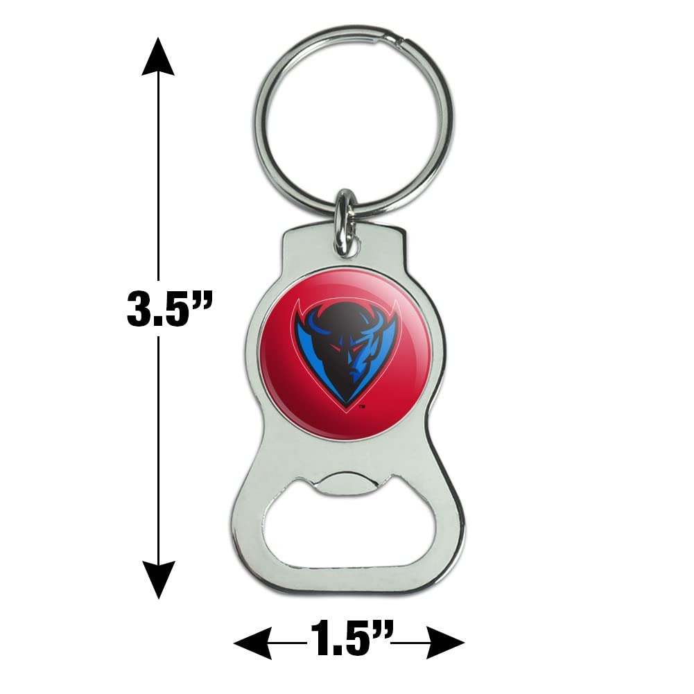 GRAPHICS & MORE DePaul Secondary Logo Keychain with Bottle Cap Opener