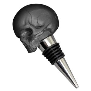 iron & glory | decorative skull wine stopper | novelty wine bottle stopper | skull decor & goth accessories | halloween wine stoppers | gothic wine accessories