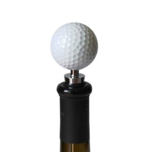 Hemoton Wine Bottle Champagne Stopper Golf Ball Design Wine Caps Wine Sealers Preservers Saver Wine Bottle Beverage Seal Plug for Wedding Party