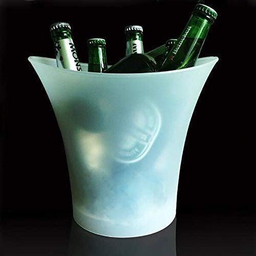 Smad 3.5L Large Capacity Led Ice Bucket with Multi Colors Changing for Party, Home Bar,Wine, Beer and Champagne