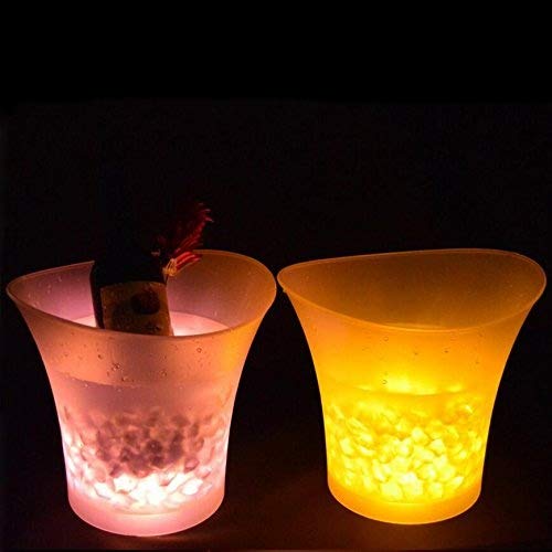 Smad 3.5L Large Capacity Led Ice Bucket with Multi Colors Changing for Party, Home Bar,Wine, Beer and Champagne