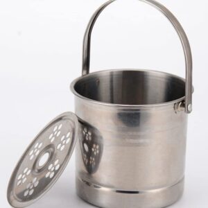 BESTOYARD Stainless Steel Ice Bucket- Double Wall Insulated Ice Bucket for Buffet Cocktail Parties Bar- 5.5x 5.5 Ice Container