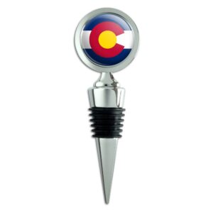 colorado state flag wine bottle stopper