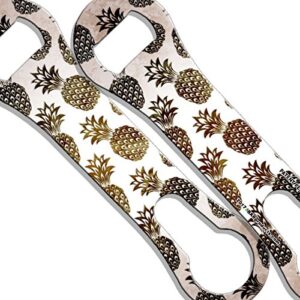 barconic v-rod bottle opener - golden pineapple