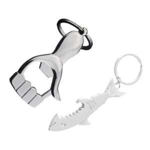 vicasky 2pcs key chain can opener beer cap lifter beer bottle opener cola bottle opener keyring bottle opener wine lifter bottle brish beer shotgunning tool zinc alloy thumb supplies