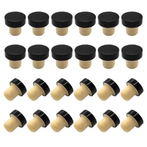 wine bottle cork stopper, 24pcs t-shaped stopper cork wine stopper bottle stoppers reusable wine bottle stopper sealing plug bottle cap for wine beer bottles diy craft