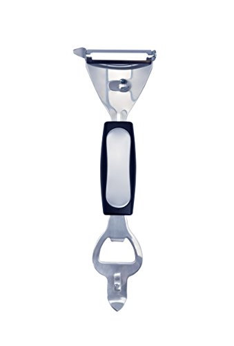 HIC Kitchen Bar Tool, Bottle Opener, Can Punch and Citrus Peeler, Japanese Stainless Steel, BPA Free