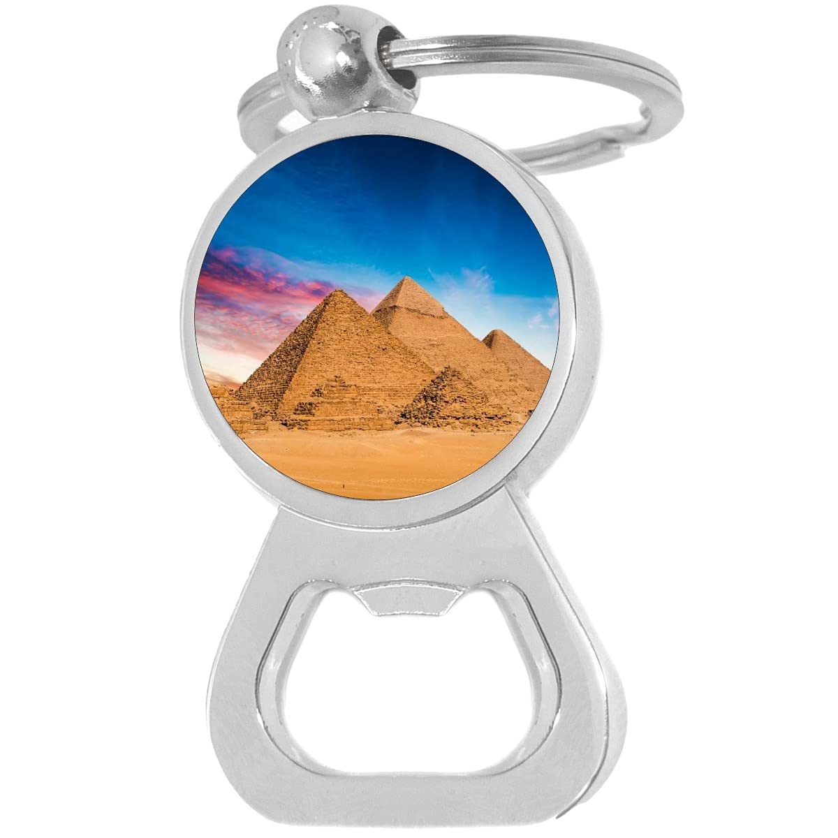 Egyptian Pyramids Bottle Opener Keychain