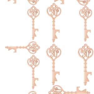 XIUSHE 30 PCS Rose Gold Key Bottle Opener 30th Birthday Souvenirs Party Decor or 30th Gold Wedding Anniversary Party Gifts 30 Birthday Party Favors for Guests Party Supplies (Rose Gold 30)