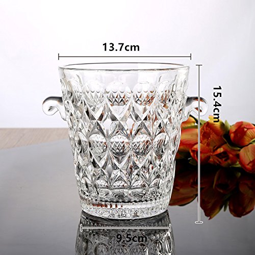 Glass Ice Bucket Champagne/Wine Bucket Wine Cooler