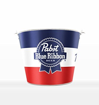 Pabst Blue Ribbon PBR Metal Beer Bucket