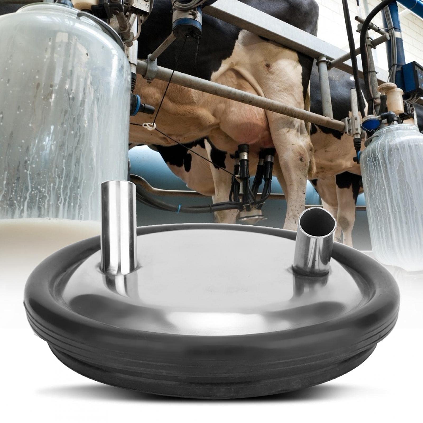 Uxsiya Milk Bucket Gasket Milk Bucket Lid Durable for Sheep for Milking Machine