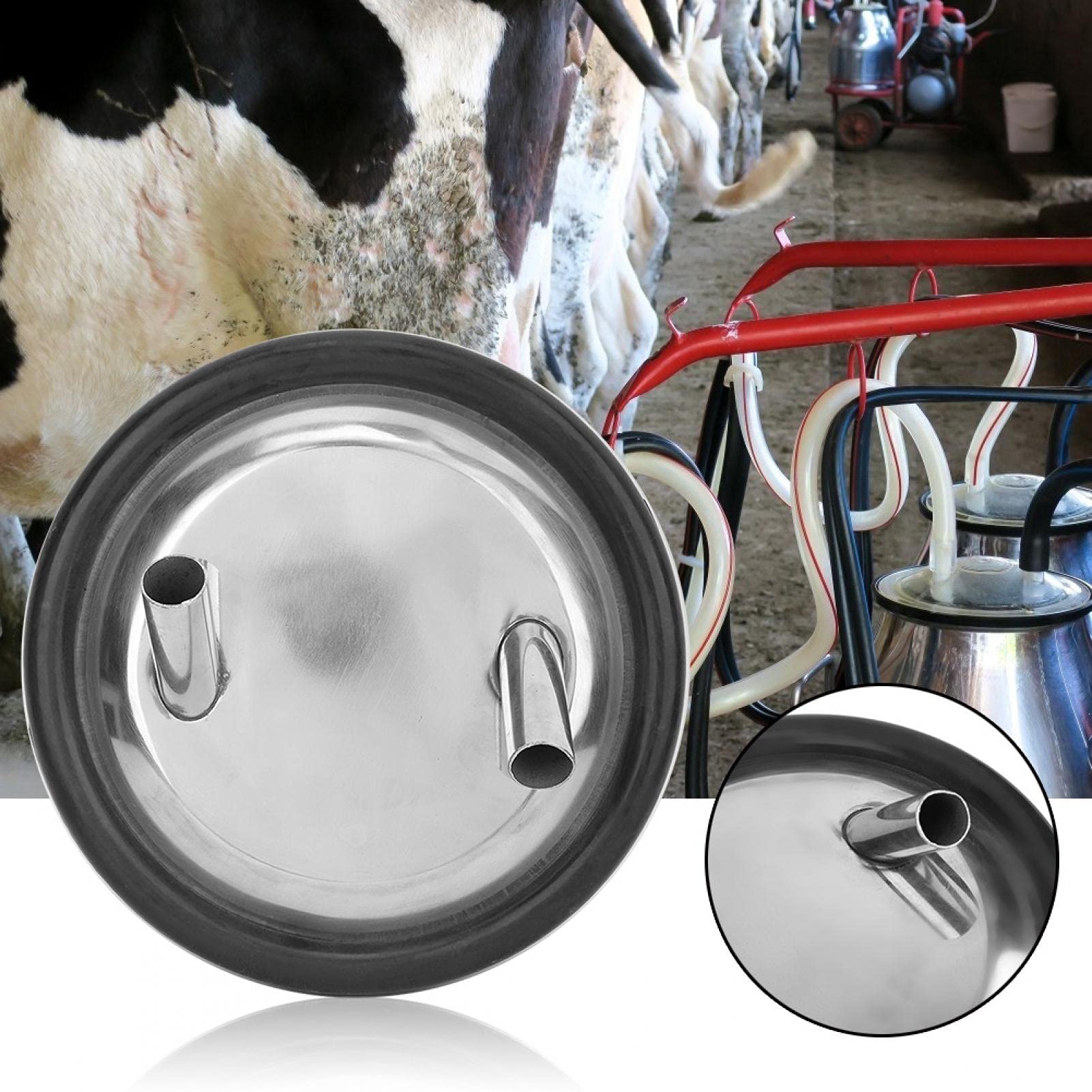 Uxsiya Milk Bucket Gasket Milk Bucket Lid Durable for Sheep for Milking Machine