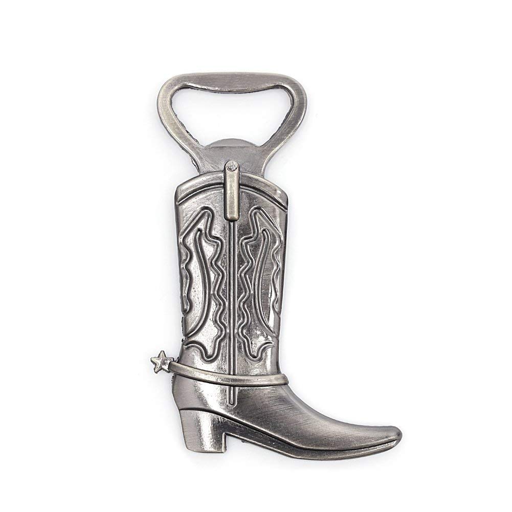 SimpleLif Just Hitched Cowboy Boot Bottle Opener Western Birthday Wedding Favor Party Cute