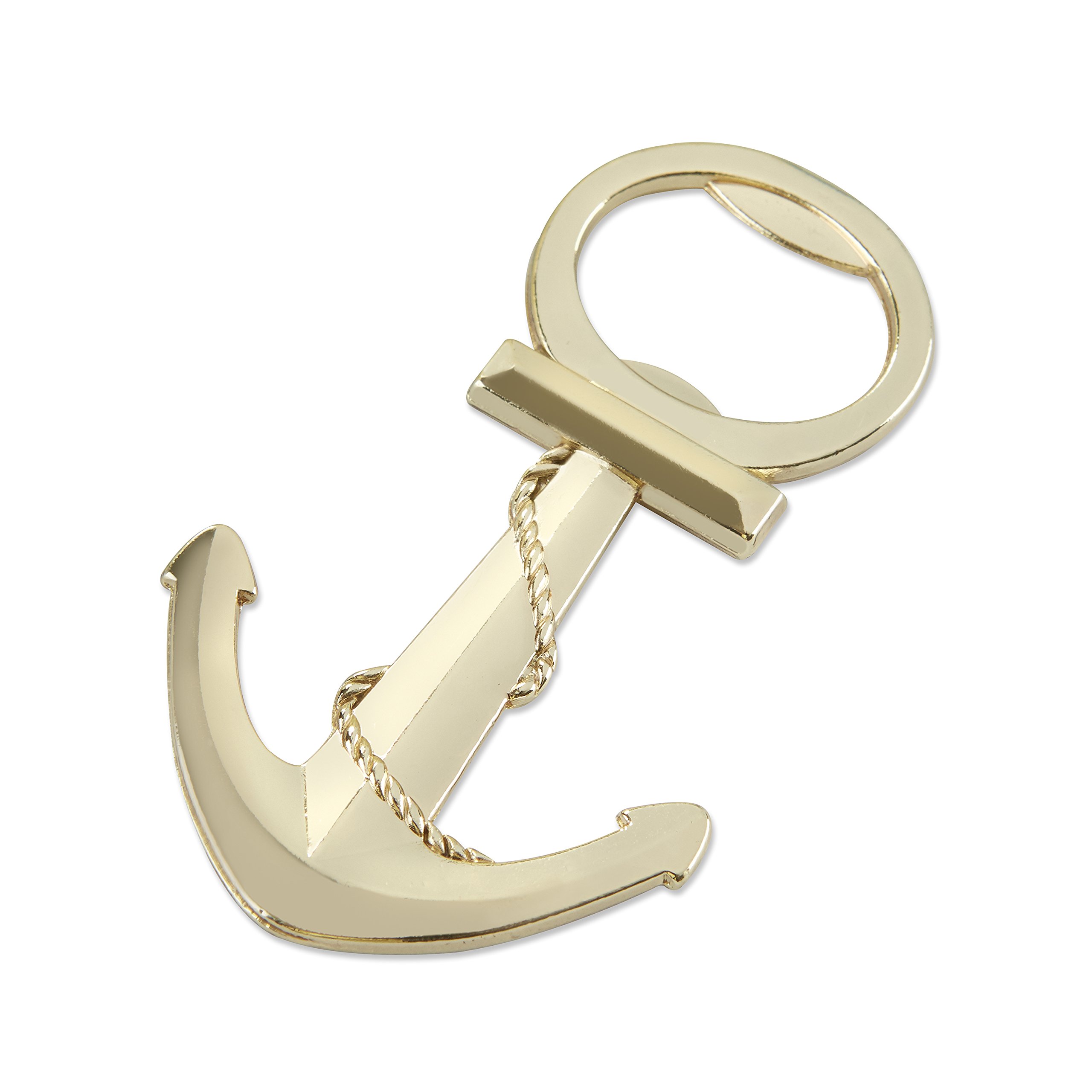 Kate Aspen Anchor | Perfect Party Favor for Nautical Themed Events Bottle Opener, One Size, Gold