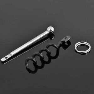 Manual Wine Opener, Stainless Steel Beer Bottle Corkscrew, Mini Keychain Corkscrew Tool for Portable Backpack Camping Kit