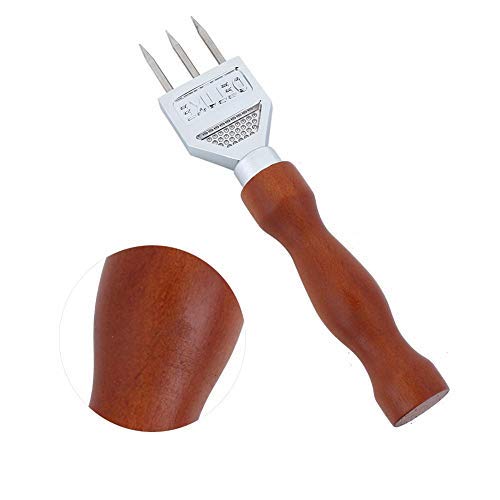 Ice Pick, Stainless Steel Ice Crusher with Wood Handle Oxidation Resistant Ice Chisel Removal Pick Crushed Ice Tool Ice Breaking Accessories for Kitchen Bar Restaurant