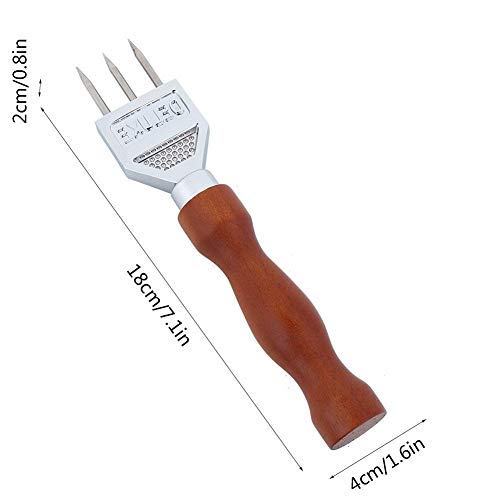 Ice Pick, Stainless Steel Ice Crusher with Wood Handle Oxidation Resistant Ice Chisel Removal Pick Crushed Ice Tool Ice Breaking Accessories for Kitchen Bar Restaurant