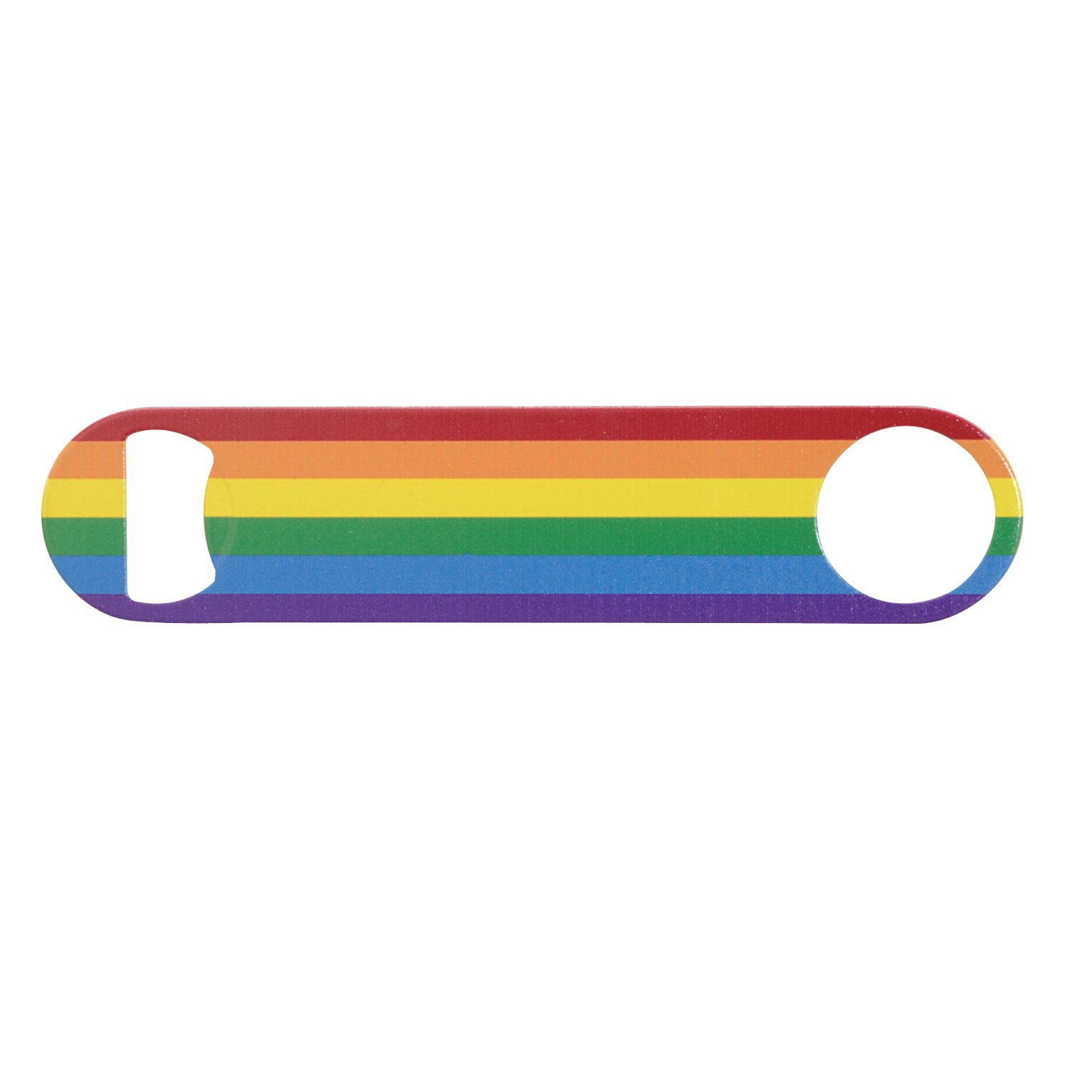 Rainbow Love Powder Coated Steel Bottle Opener