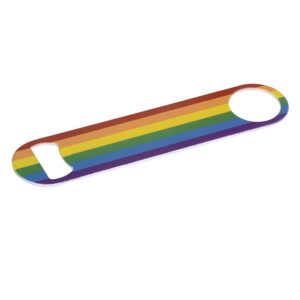 Rainbow Love Powder Coated Steel Bottle Opener