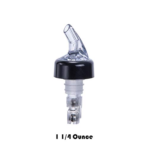 Tiger Chef 1-1/4 Oz Measured Liquor Pourer Tail with Collar Liquor Spout Pourer