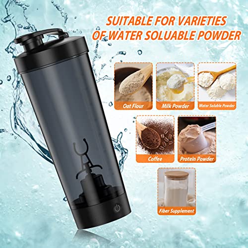 28oz Electric Protein Shaker Bottles, USB Rechargeable Protein Shaker for Protein Mixes Pre Workout Supplement Blender Shaker Protein Bottles Portable Gym Water Bottle Mixer Cup for Coffee Chocolate