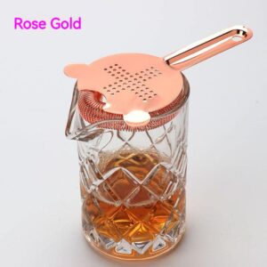 Cocktail Strainer,hawthorne strainer,Stainless Steel Bar Strainer, Bar Tool Drink Strainer with 100 Wire Spring for Professional Bartenders and Mixologists Professional for Bar Restaurant Home